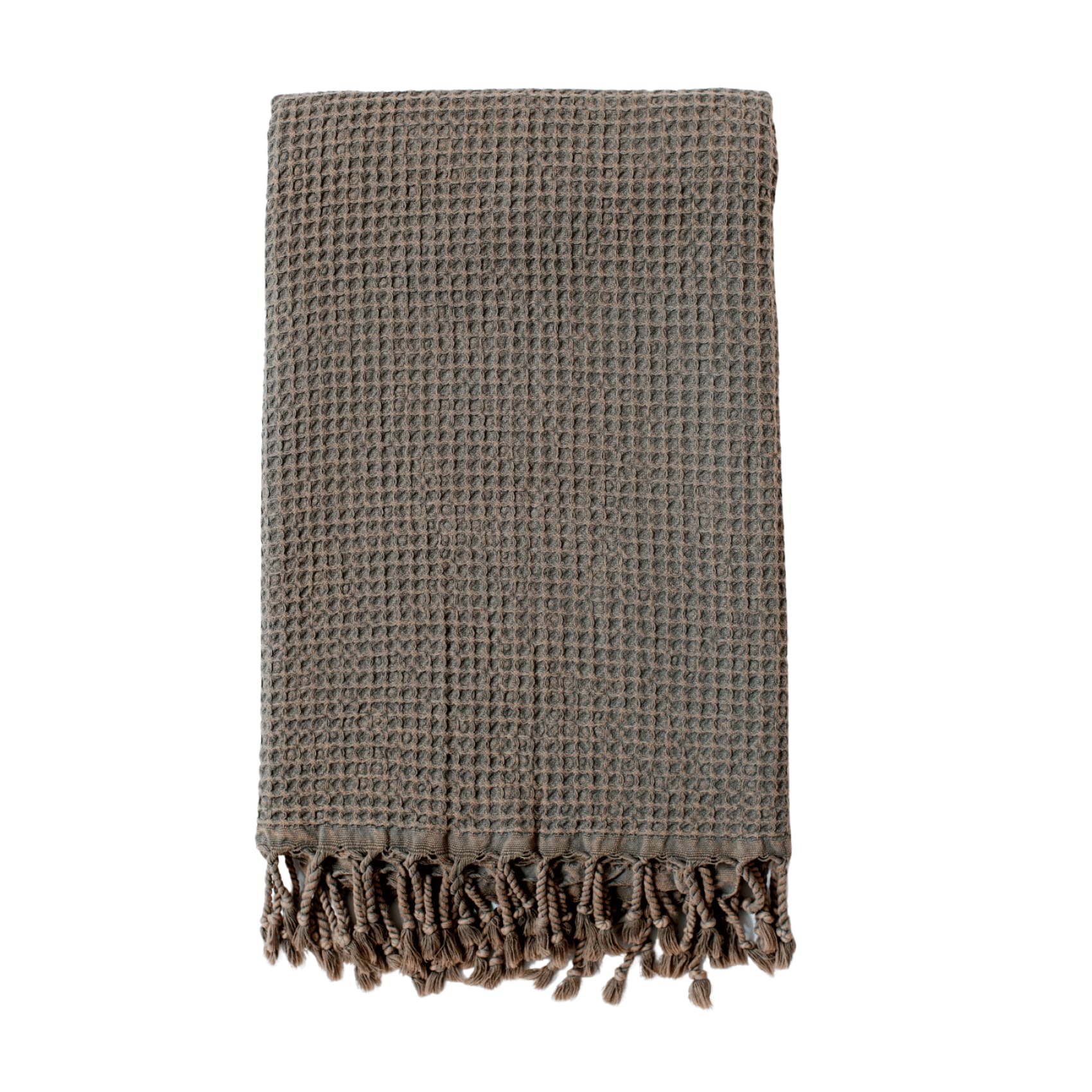Rulo - Waffle Peshtemal in Olive – Luks Linen